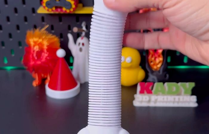3D Printed Flexi Goose with Spiral Neck
